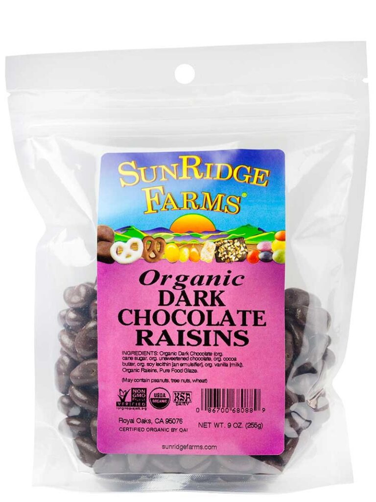 Organic Dark Chocolate Raisins - SunRidge Farms