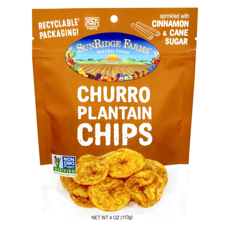 Churro Plantain Chips - SunRidge Farms