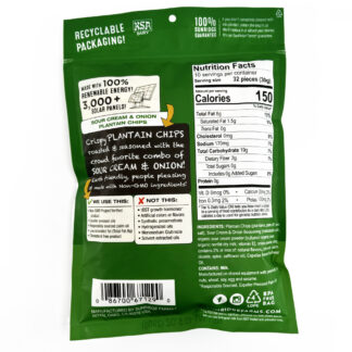 Sour Cream and Onion Plantain Chips - SunRidge Farms